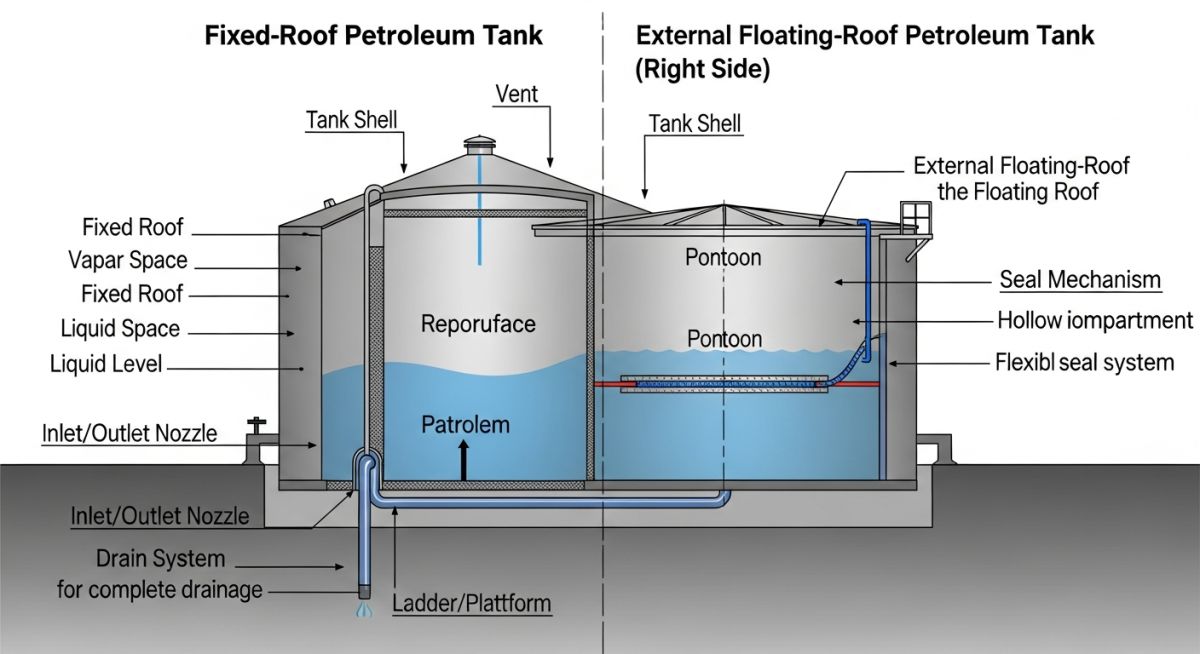 What is a Petroleum Tank? Types, Standards, and Design - EPCLand
